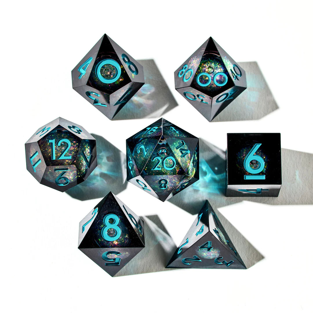 Cosmic Horror 7-Piece Liquid Core Dice Set — Victory Point Games LLC