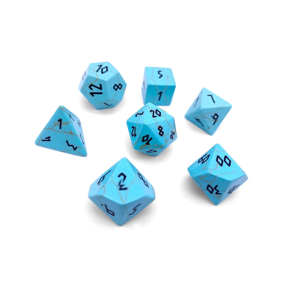 RPG 7 Dice Set | Gemstone - Turquoise — Victory Point Games LLC