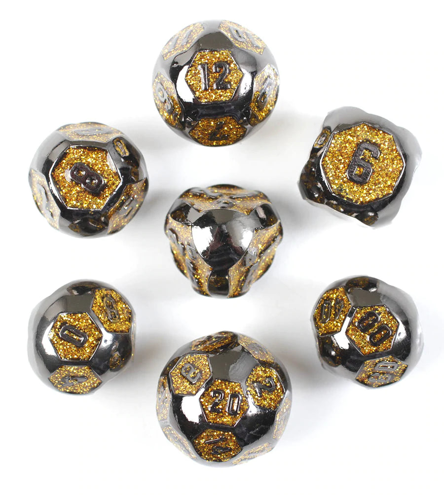 Glorious Battle 7-Piece Metal Dice Set — Victory Point Games LLC